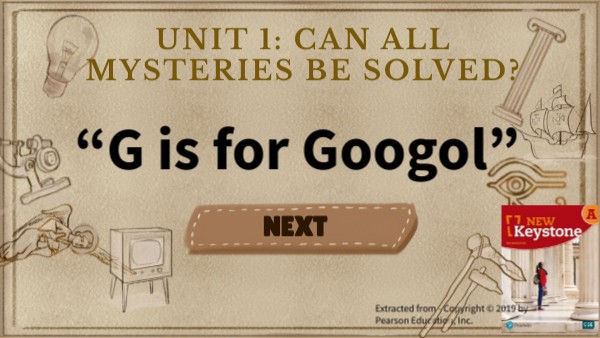UNIT 1 - READING 2: G IS FOR GOOGOL | Genially