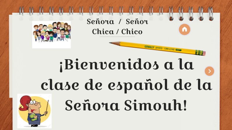Bienvenidos a la clase de español | Genially