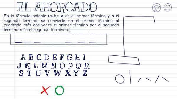 JUEGO AHORCADO Formulas notables | Genially