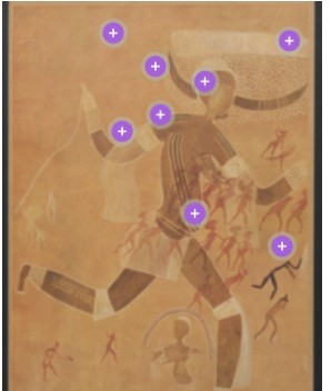 Running Horned Woman Interactive image