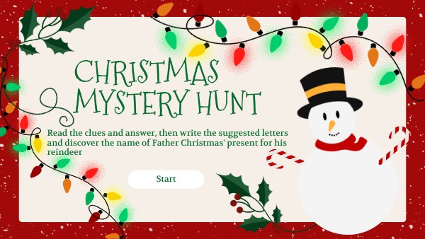 CHRISTMAS MYSTERY HUNT