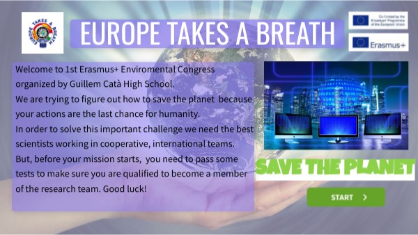 ERASMUS Europe takes a breath | Genially