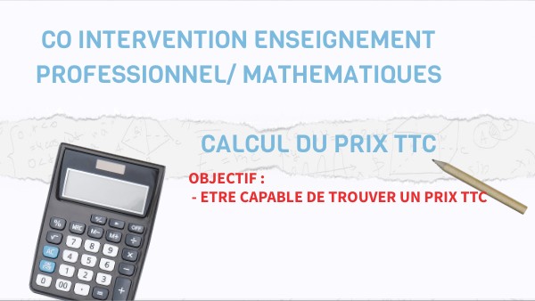 CALCULER UN PRIX TTC