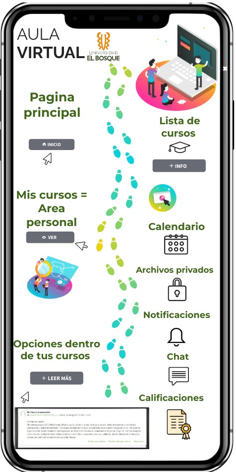 Infografía Aula virtual | Genially