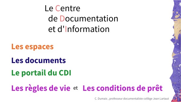 Présentation CDI | Genially