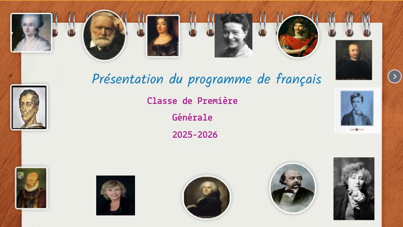 Programme FR 1e 2024-2025 | Genially