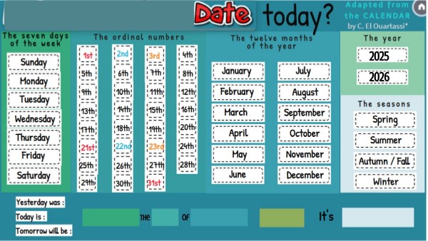 teacher date | Genially