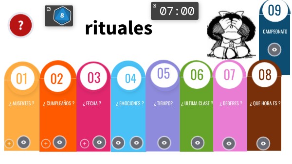 rituales en clase de espanol