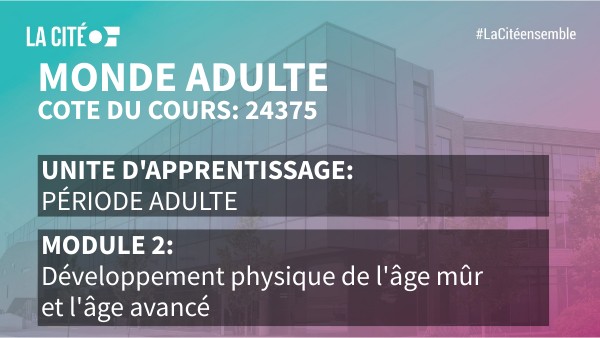 Module 2: MONDE ADULTE | Genially