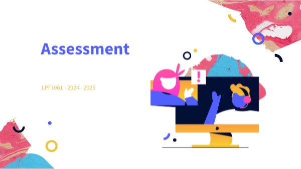 e-portfolio exam LPF 1001 | Genially