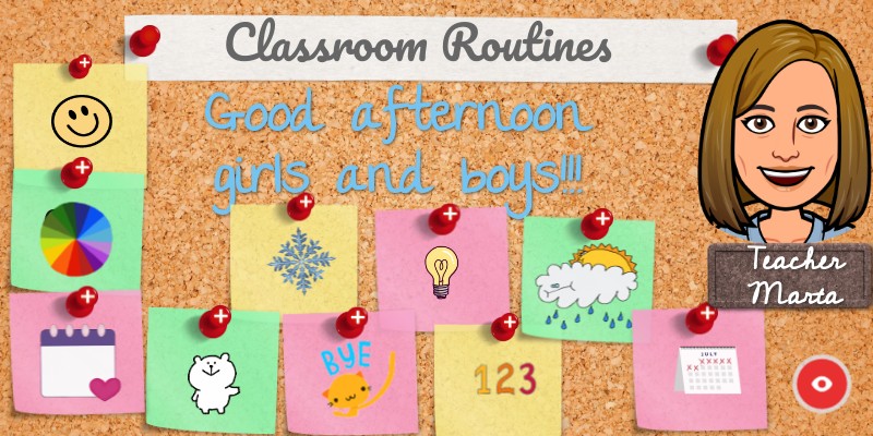 Classroom English routines | Genially