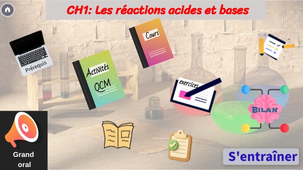 Tle spé CH1 Acides bases | Genially