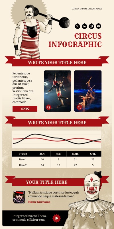 CIRCUS VERTICAL INFO | Genially