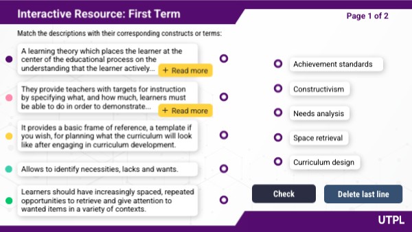 Interactive Resource: First Term | Genially