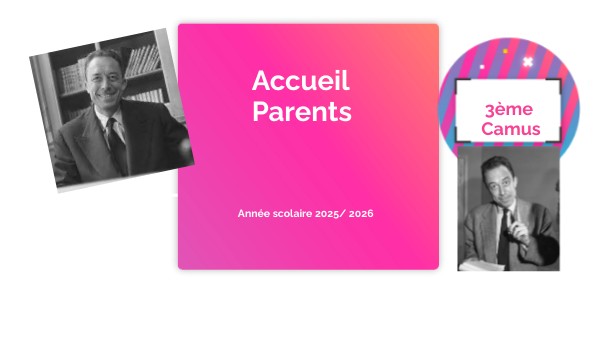 Rencontre parents 3 CAMUS 2024-25