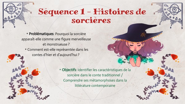 Séquence 1 - Histoires de sorcières | Genially
