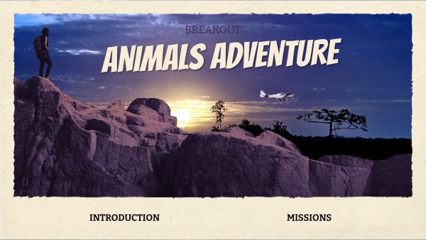 ANIMALS ADVENTURE | Genially