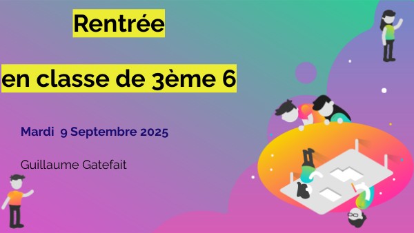 Rentrée classe 3ème 6 M.Gatefait | Genially