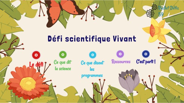 Défi Vivant 2 | Genially