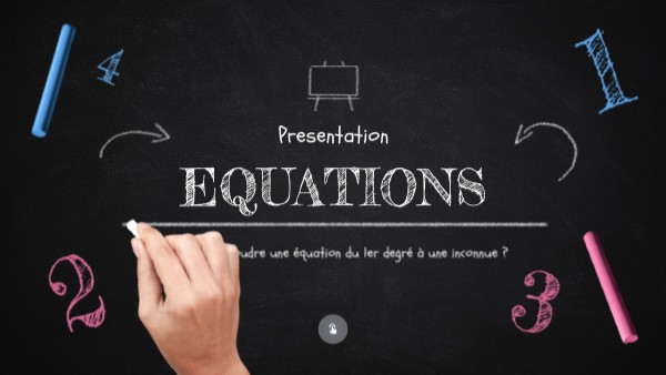 Equations - début-3ème | Genially