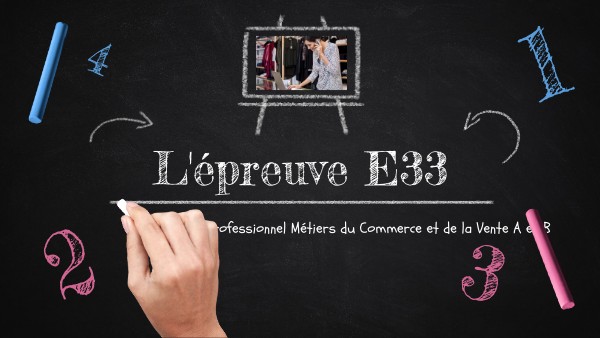 Epreuve E33 Bac Pro MCV | Genially