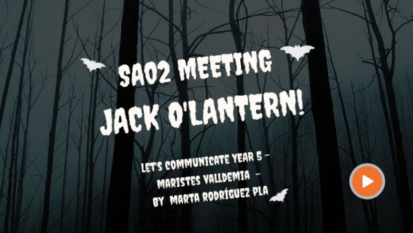 YEAR5 SA2 MEETING JACK O'LANTERN