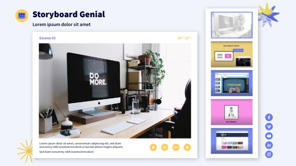 Microsite Storyboard Genial | Genially