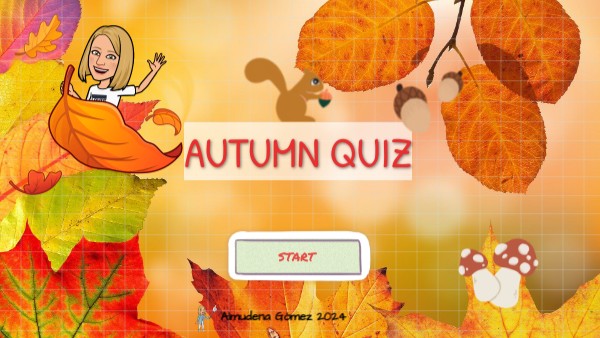 AUTUMN WORDS QUIZ | Genially