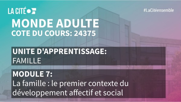 Module 7 : MONDE ADULTE | Genially