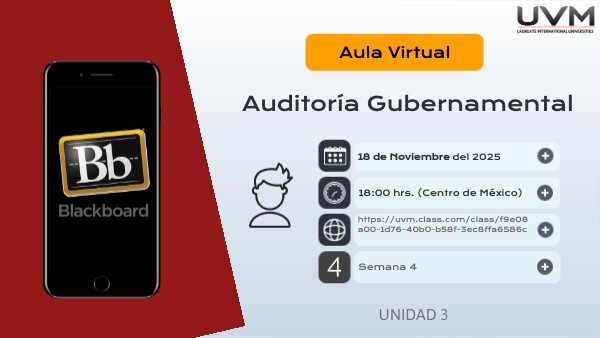 Aula virtual UVM AG | Genially
