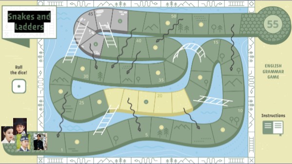 ENGLISH GRAMMAR SNAKES AND LADDERS | Genially
