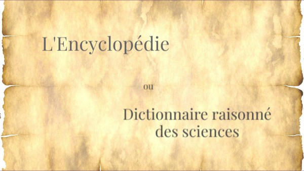 4H2. L'Encyclopédie