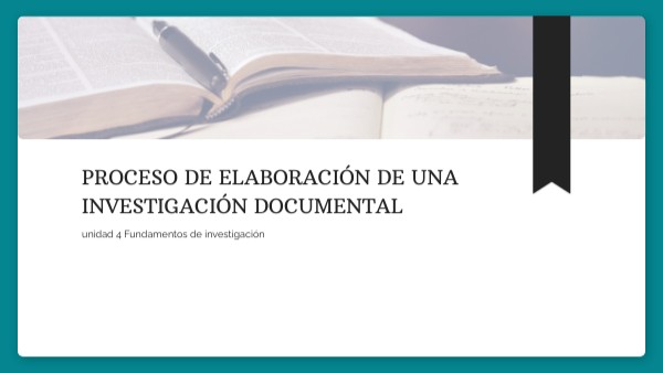 Investigación documental | Genially