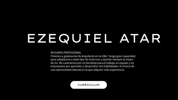 CURRICULUM VITAE - EZEQUIEL ATAR | Genially