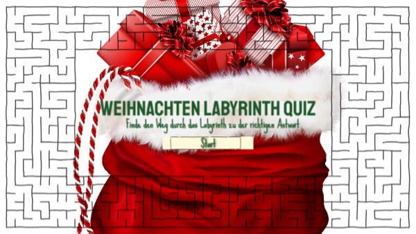Weihnachten LABYRINTH QUIZ | Genially