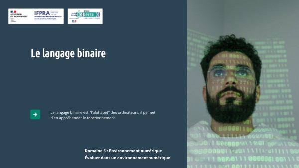 5.2.2.1 - Le langage binaire | Genially