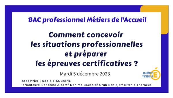 T Accueil 5/12/23formation | Genially