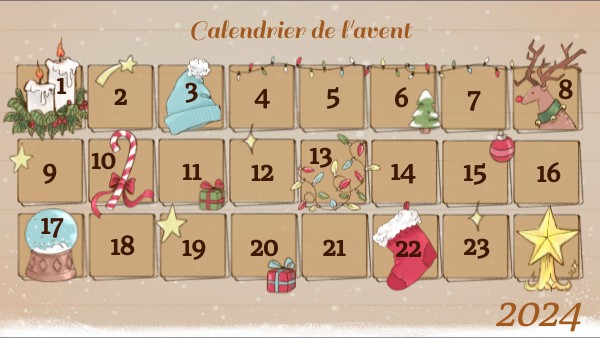 Calendrier de l'avent 2021 devinettes | Genially