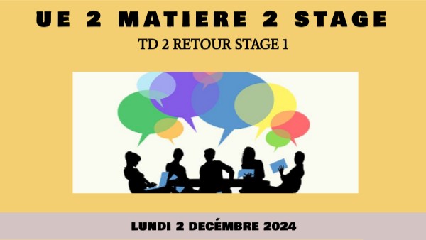 M1 TD RETOUR STAGE 1 | Genially