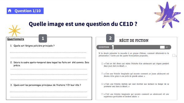 QUIZ - Les consignes du CE1D | Genially