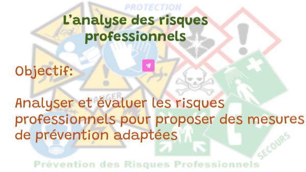 L’analyse des risques professionnels | Genially