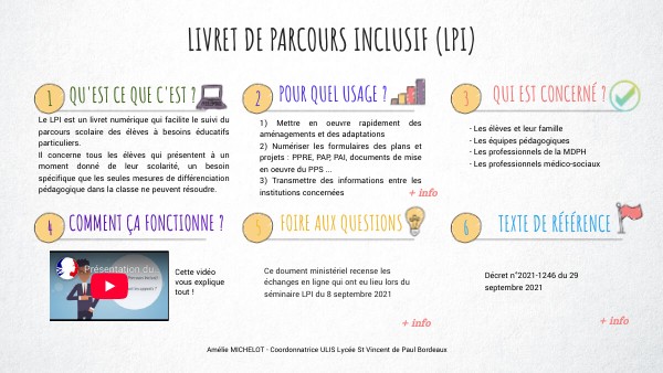 Livret Parcours Inclusif | Genially