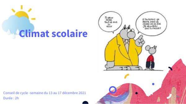 Climat scolaire | Genially
