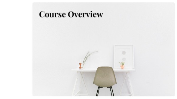 Example Session Overview and Objectives