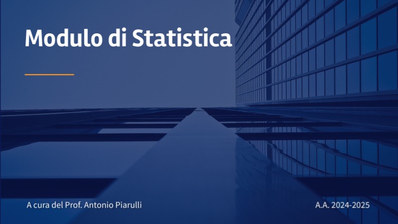 Modulo di Statistica | Genially