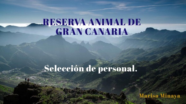 Reserva animal GC | Genially