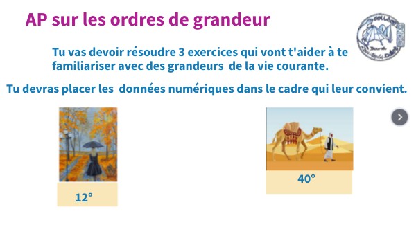 Exercice ordres de grandeur NC | Genially
