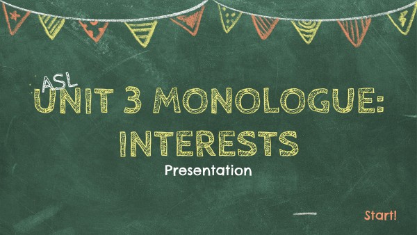 ASL 1 - Unit 3 | Genially