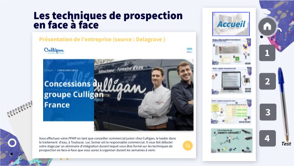 La sélection des techniques de prospection | Genially