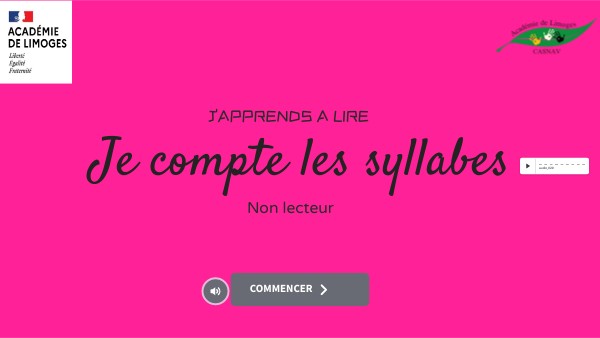 FLS S1 Non lecteur _ compter les syllabes | Genially